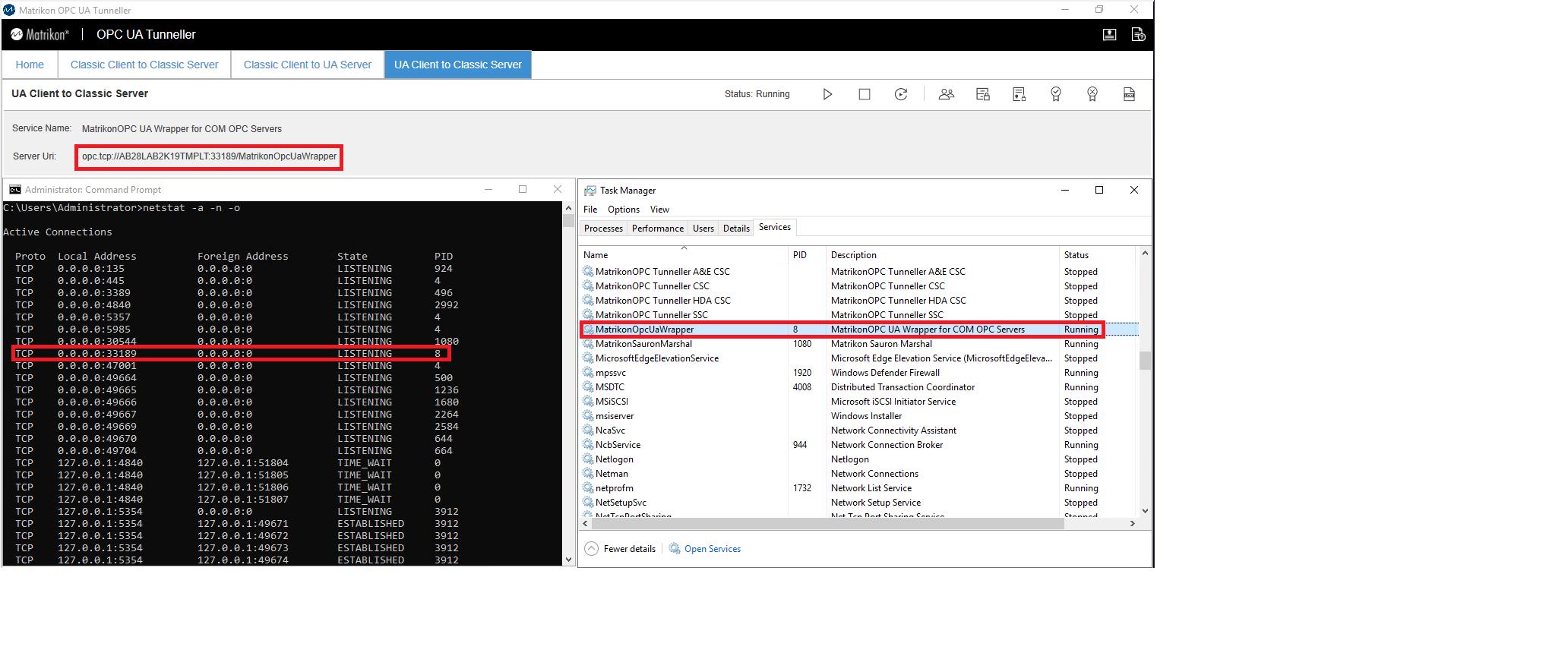 What is the default port for UA Client to Classic Server component? Can ...